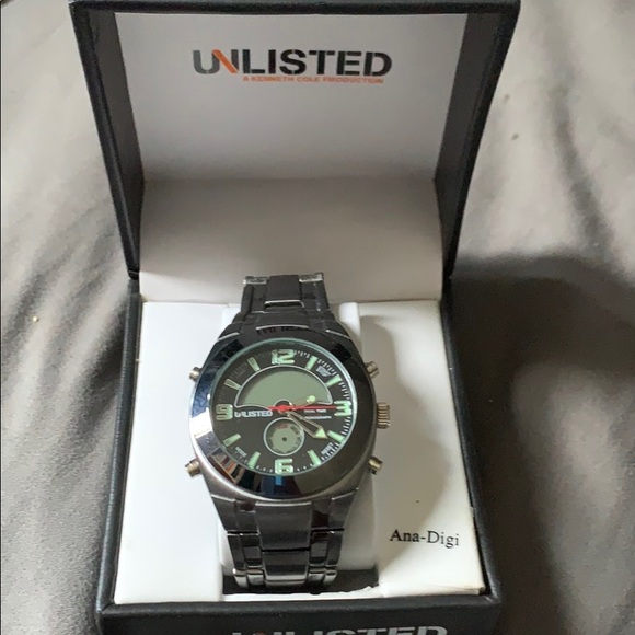 Unlisted by Kenneth Cole | Accessories | Mens Unlisted Anadigital Watch ...